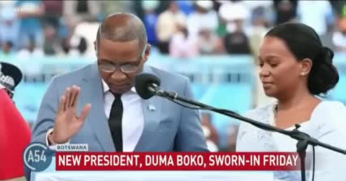 Botswana inaugurates President Duma Boko