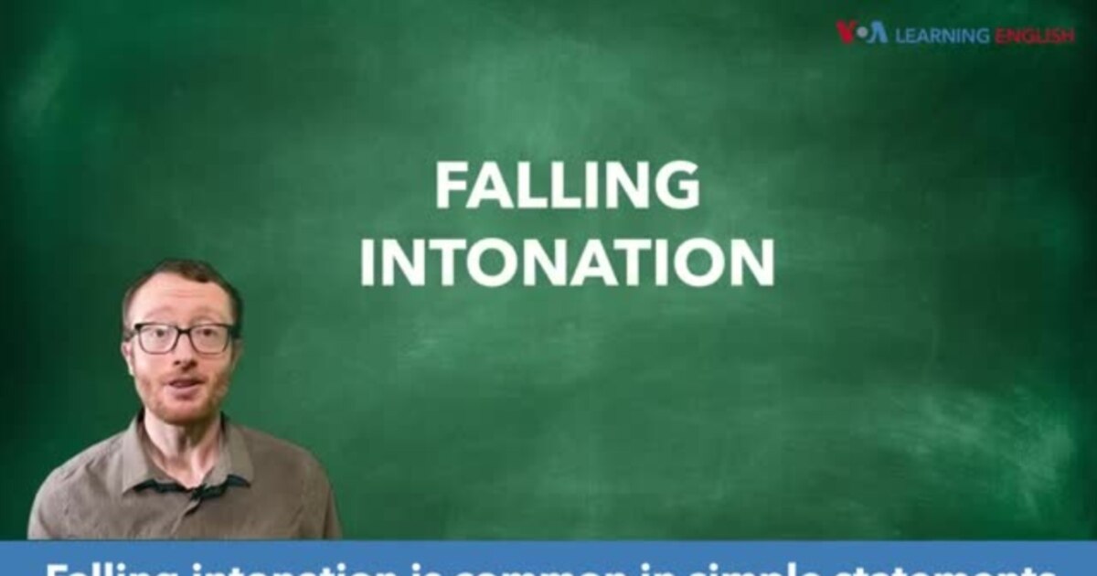 How to Pronounce: Falling Intonation