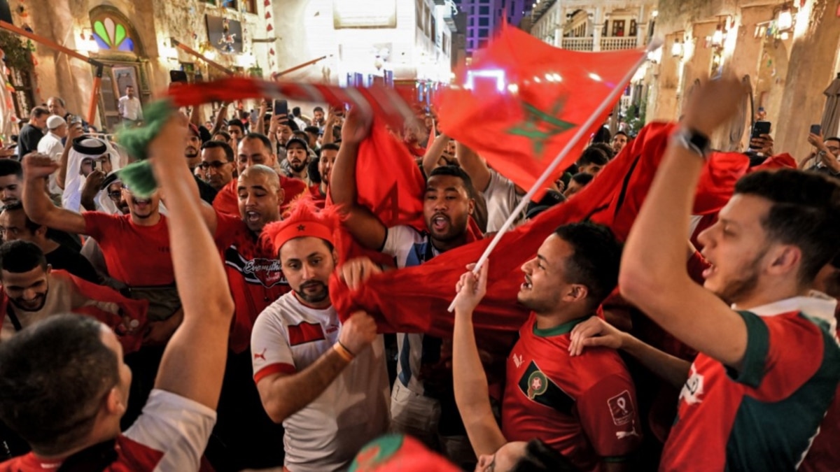 Moroccans Celebrate Trip to World Cup Round of 16
