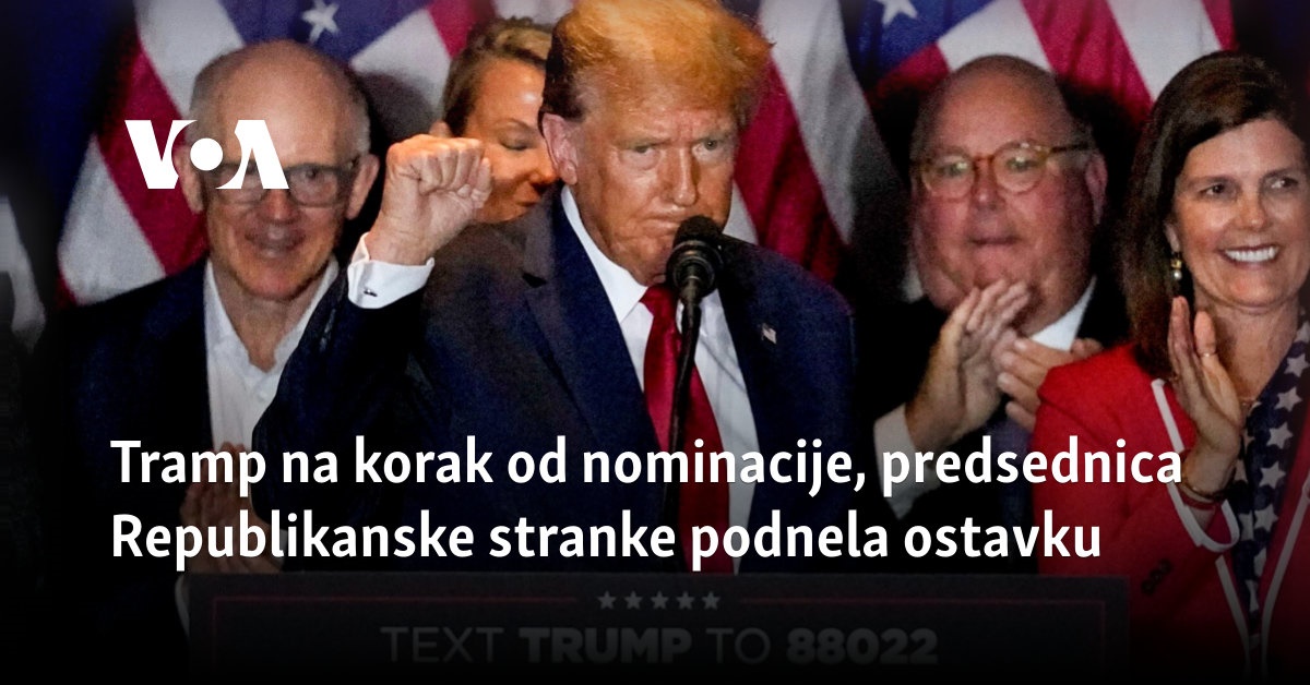 Tramp na korak od nominacije, predsednica Republikanske stranke podnela ...