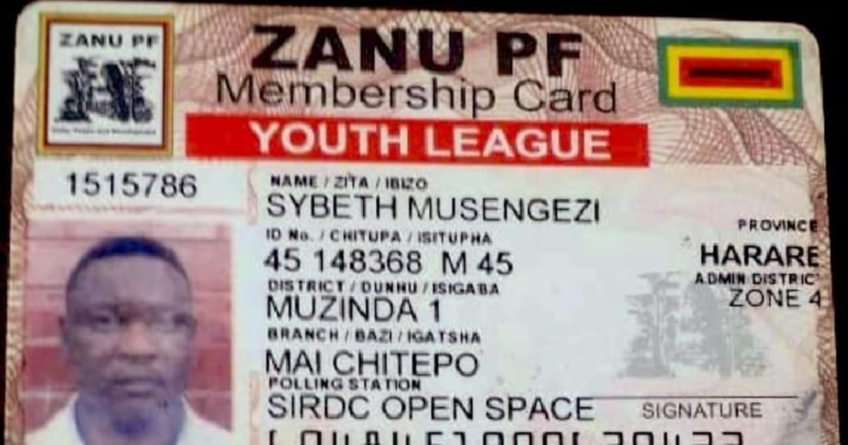 Zimbabwean Challenging Mnangagwa's Leadership Proves Zanu PF Membership