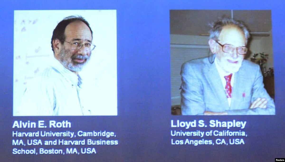 Nobel Prize in Economics Recognizes 'Market Designers'