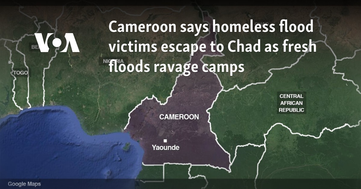 Cameroon says homeless flood victims escaped to Chad as fresh floods ...