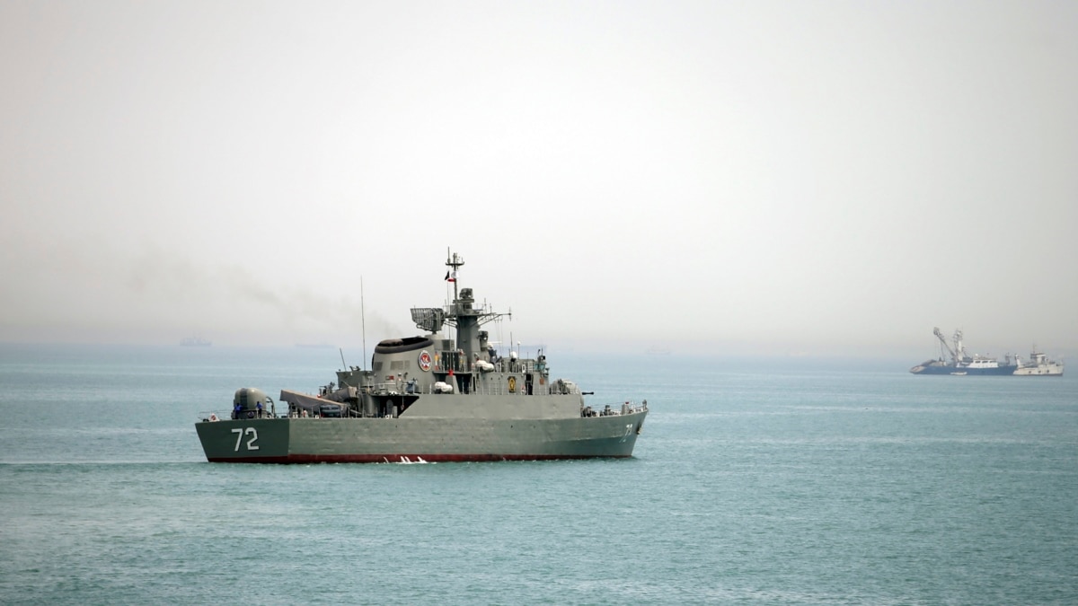 US Navy: Iranian Frigate Approaches Ship, Points Weapons