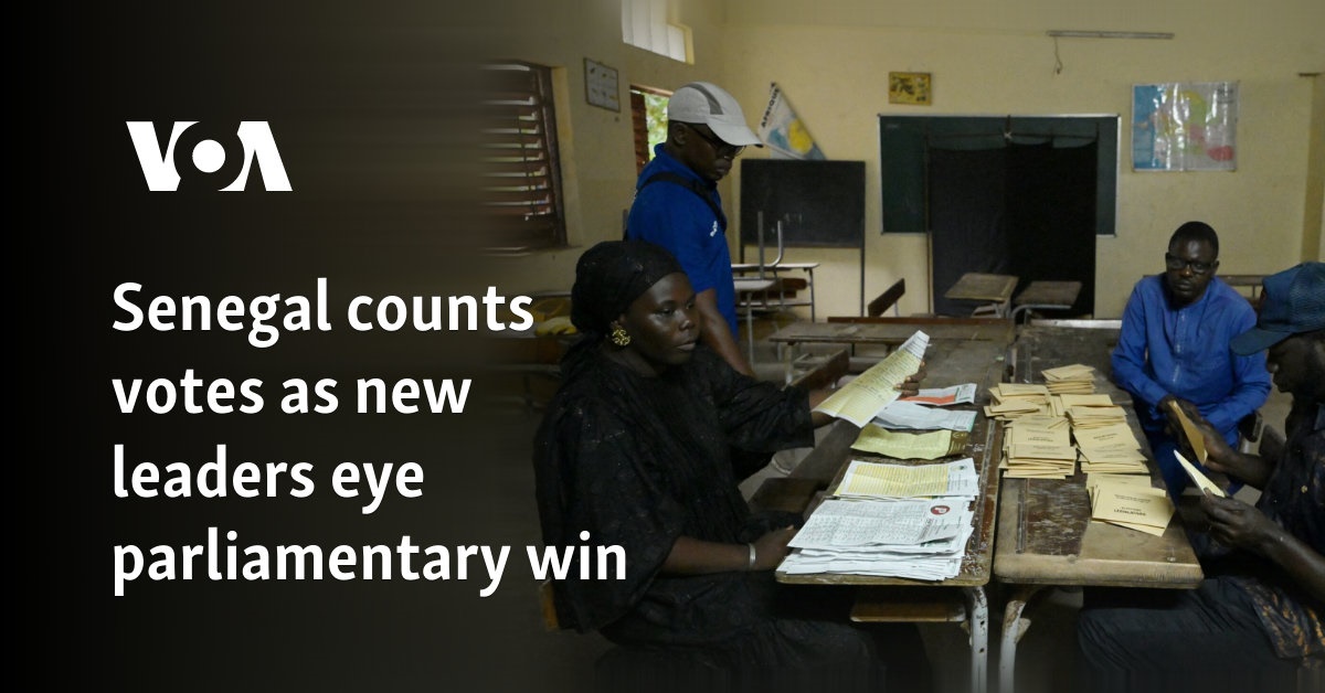 Senegal counts votes as new leaders eye parliamentary win