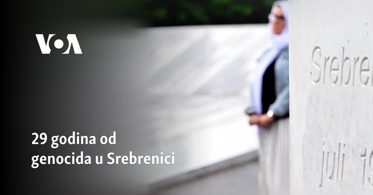 Obeležava se 29 godina od genocida u Srebrenici