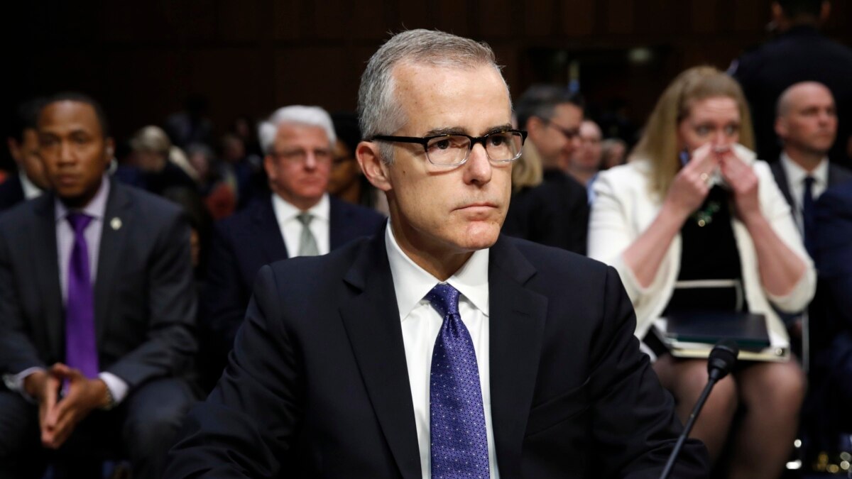 Former FBI Deputy Director Andrew McCabe's Statement on His Firing