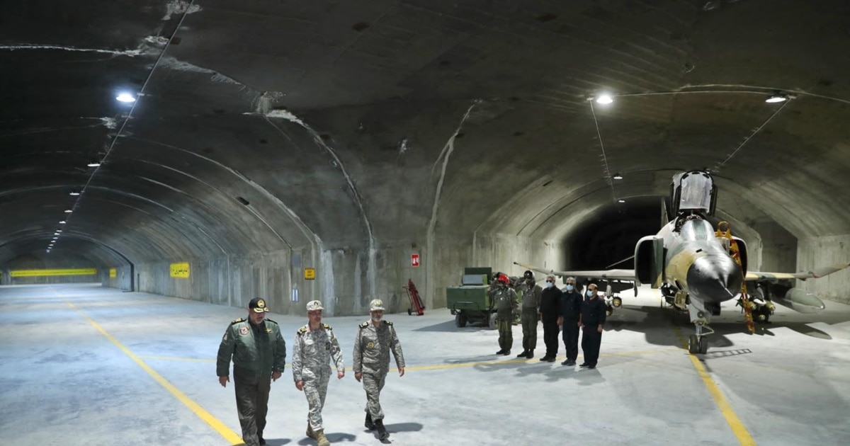 Iran Unveils Underground Base for Fighter Jets