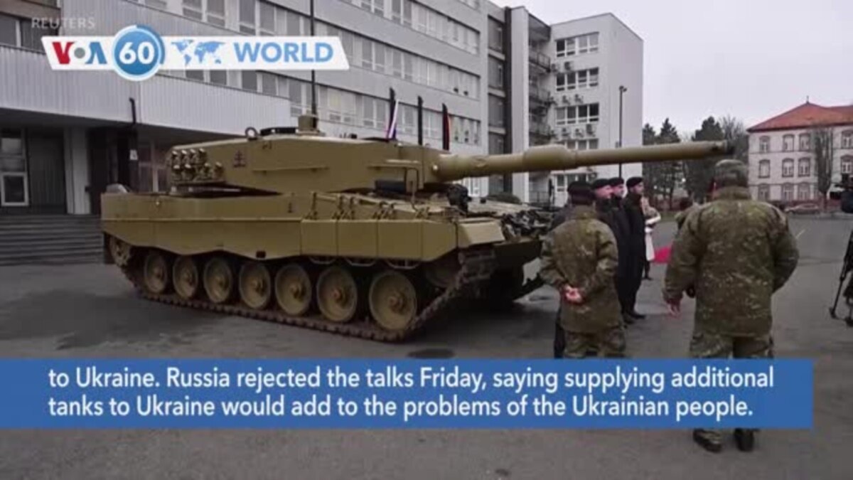 VOA60 World - Ukraine Urges Western Allies to Send Tanks