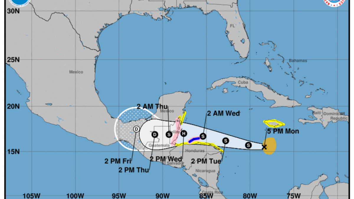 Tormenta tropical Lisa se fortalece en el Caribe y amenaza con llegar a Centroamérica como huracán