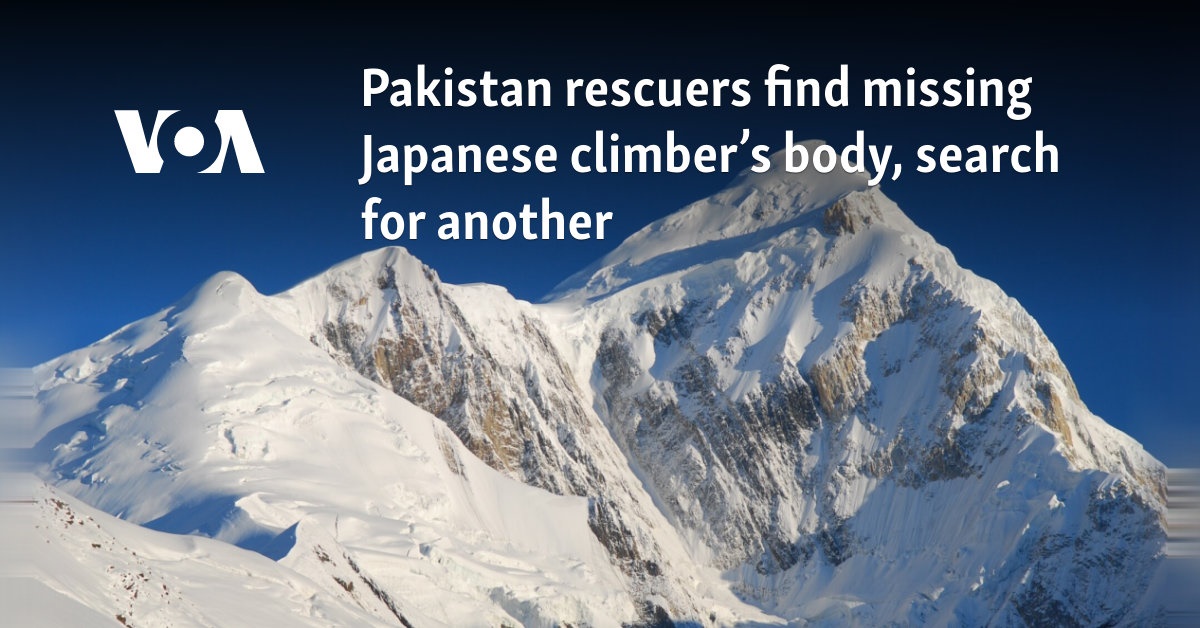 Pakistan rescuers find missing Japanese climber’s body, search for another