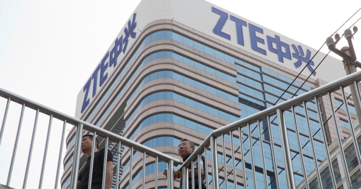 US, China Near Rescue Deal for Chinese Telecom Firm ZTE