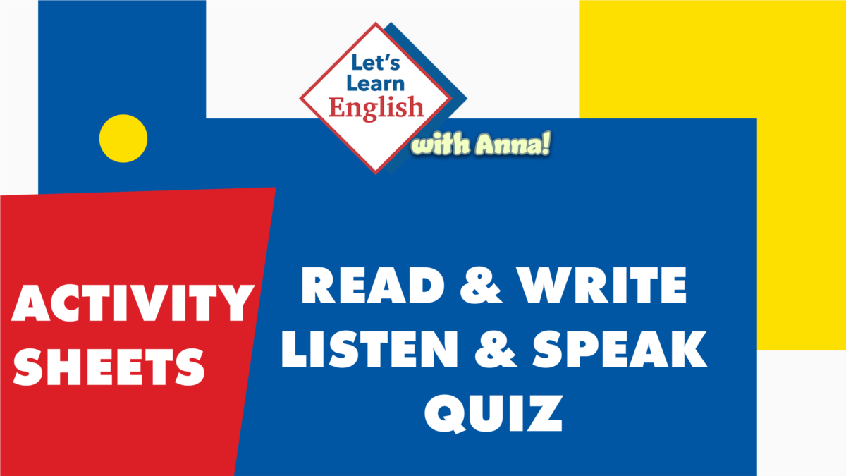 Lesson 9 Activity Sheets