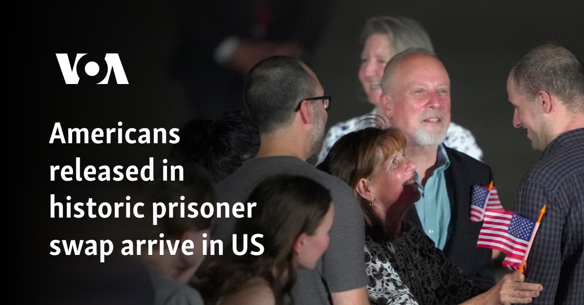 Americans released in prisoner swap arrive in US