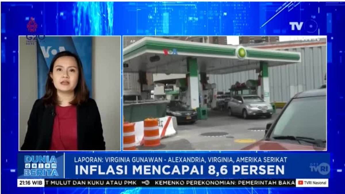 Laporan Langsung VOA untuk TVRI: Inflasi di AS Mencapai 8,6 Persen