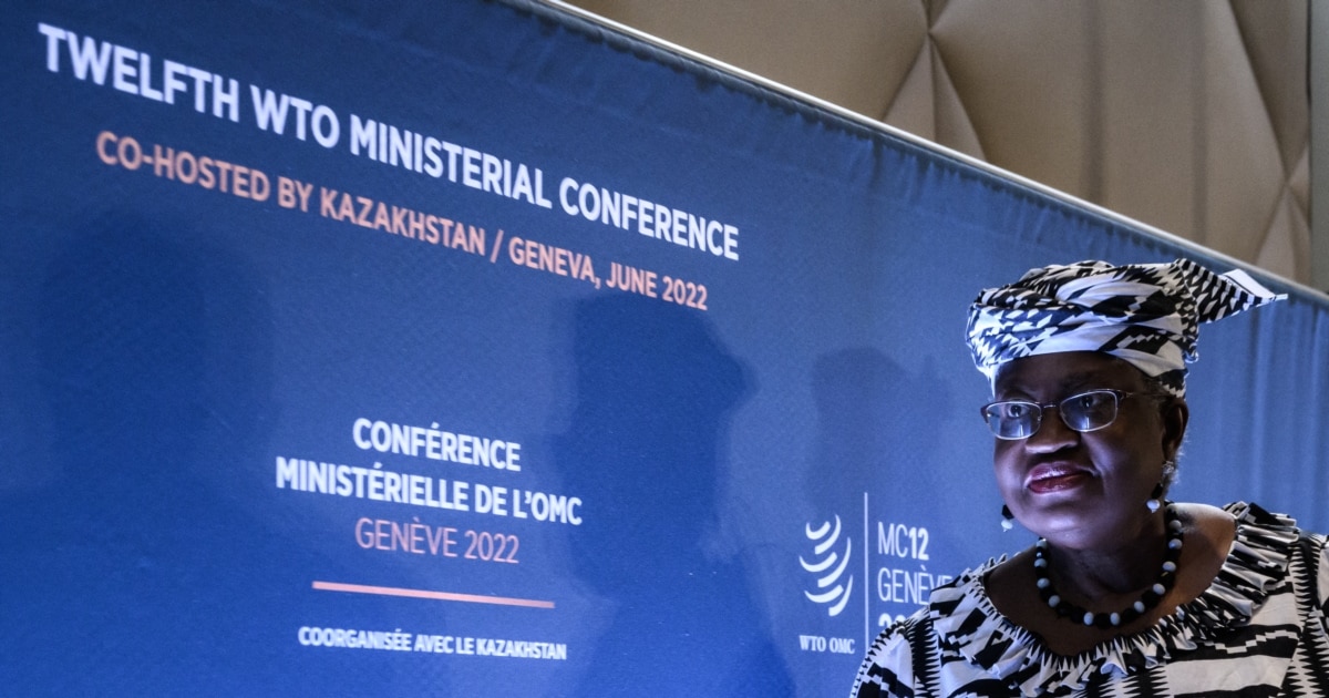 WTO Chief Says 'Cautiously Optimistic' Ahead of High-Stakes Meet