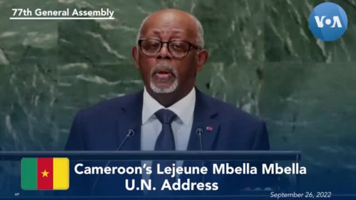 Cameroon Foreign Affairs Minister Mbella Mbella Addresses 77th UNGA