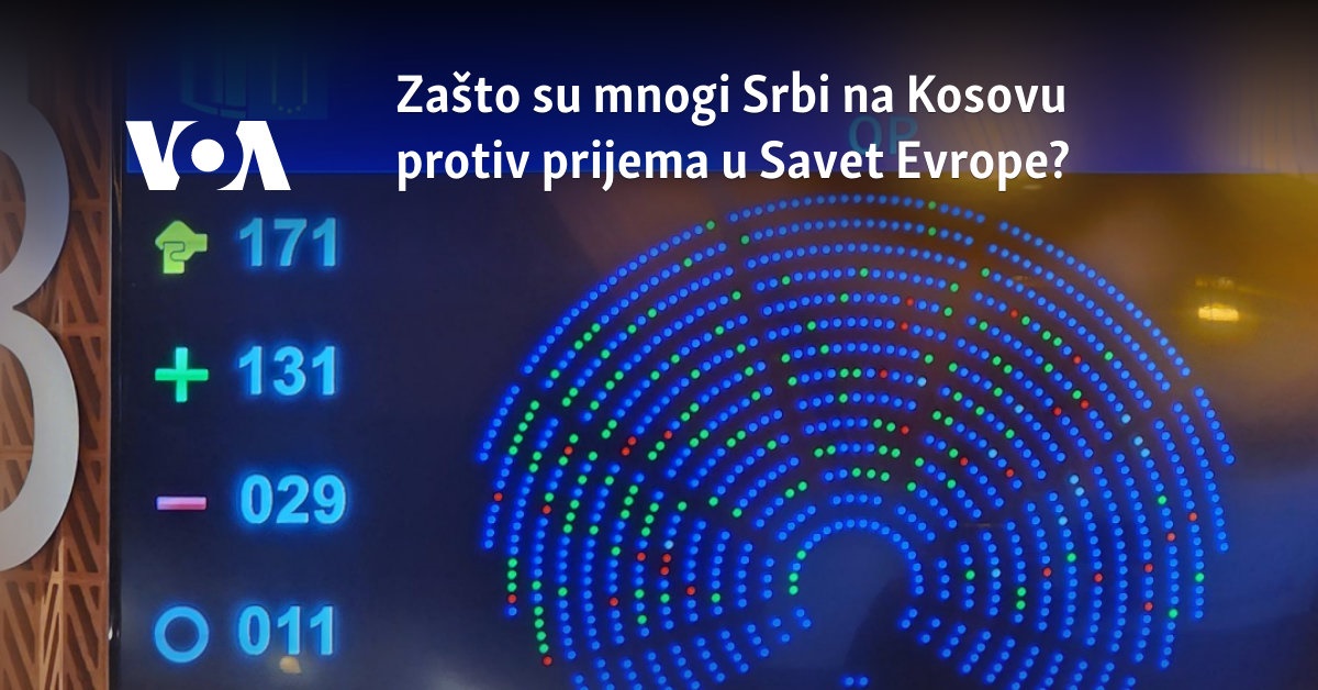Zašto su mnogi Srbi na Kosovu protiv prijema u Savet Evrope?