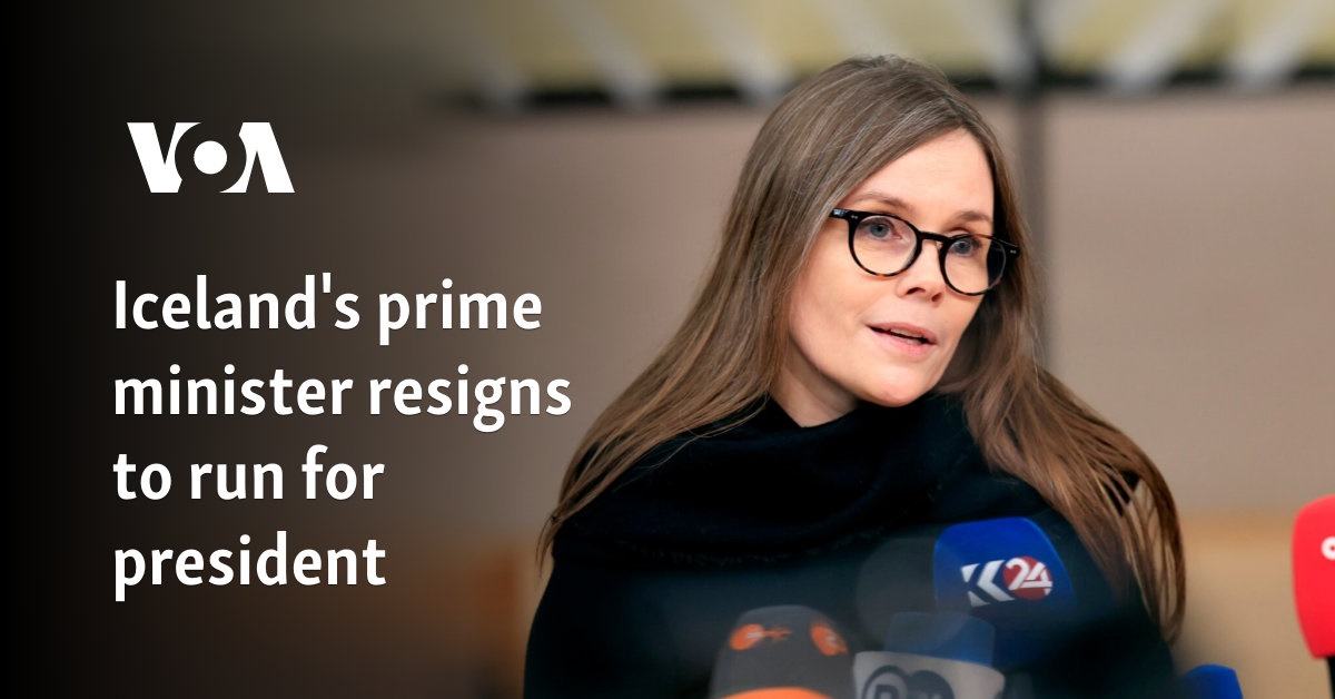 Iceland's prime minister resigns to run for president
