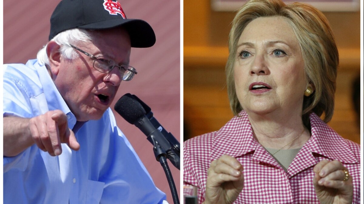 Clinton y Sanders cara a cara