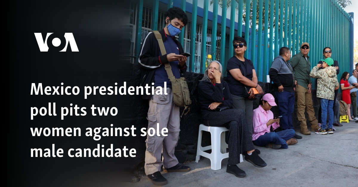 Mexico presidential poll pits two women against sole male candidate