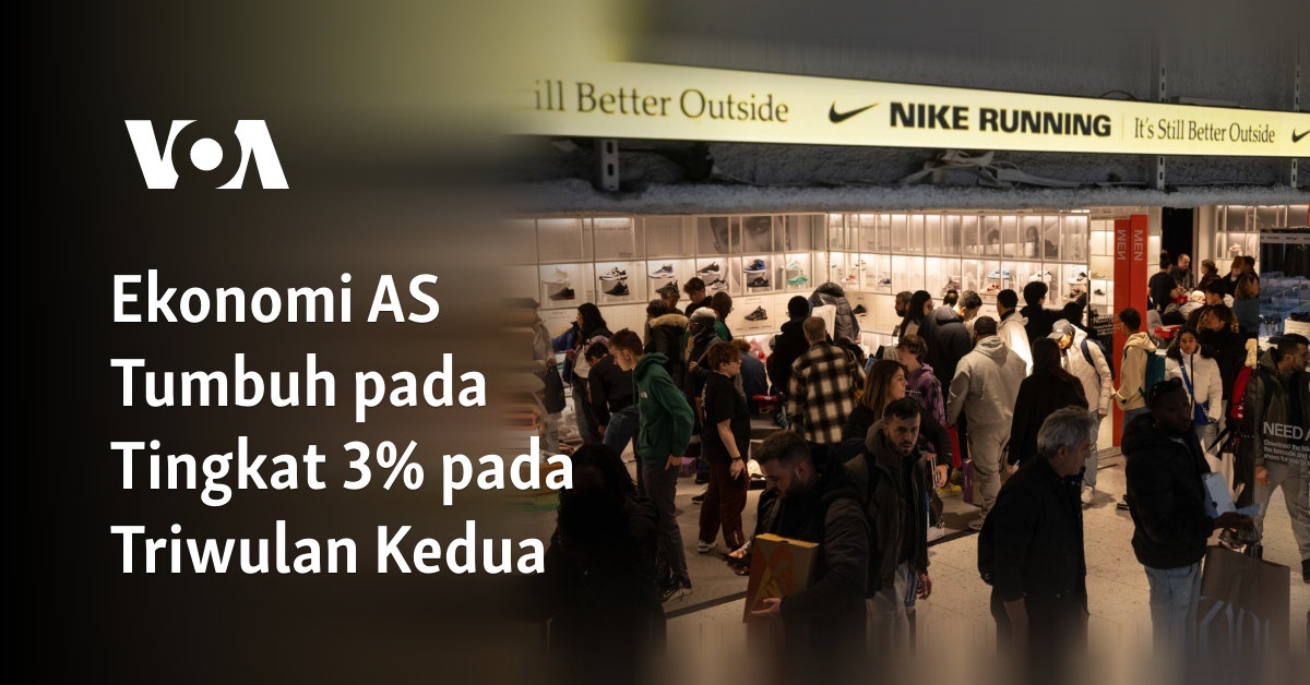 Ekonomi AS Tumbuh pada Tingkat 3% pada Triwulan Kedua