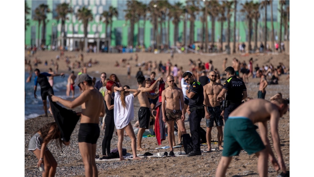 Spanish Beaches With People