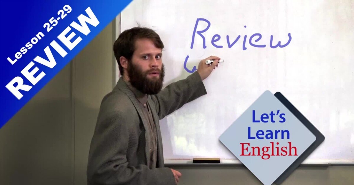 Let's Learn English Lessons 25-29 Review - Bloopers