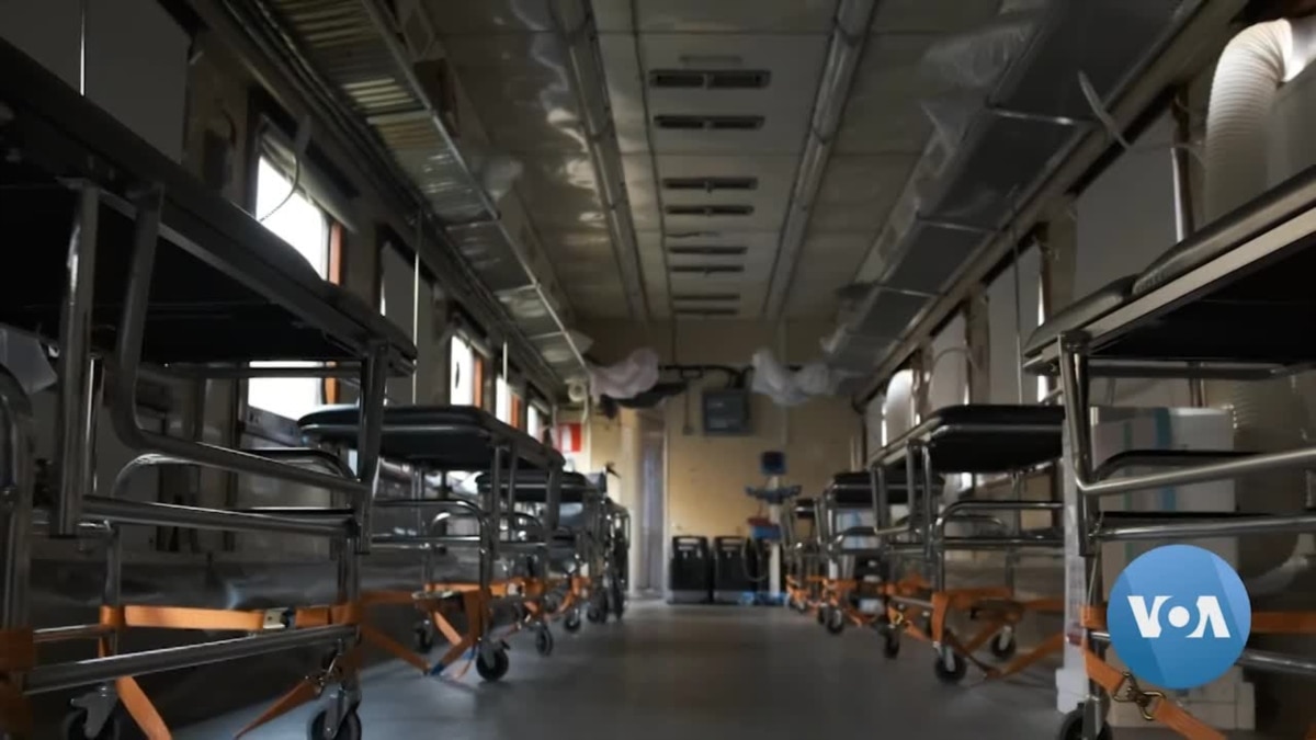 Special Medical Train Transports Wounded From Eastern Ukraine to Lviv