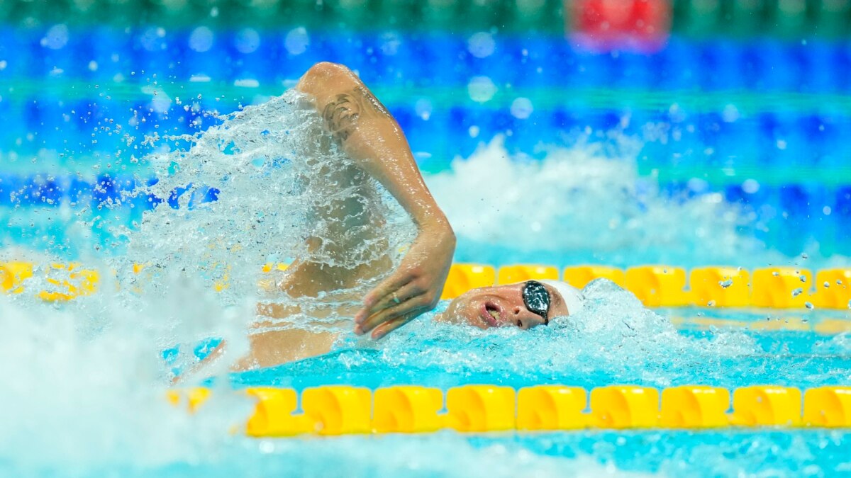 Swimmer Wins Bronze Medal While Father Fights in Ukraine