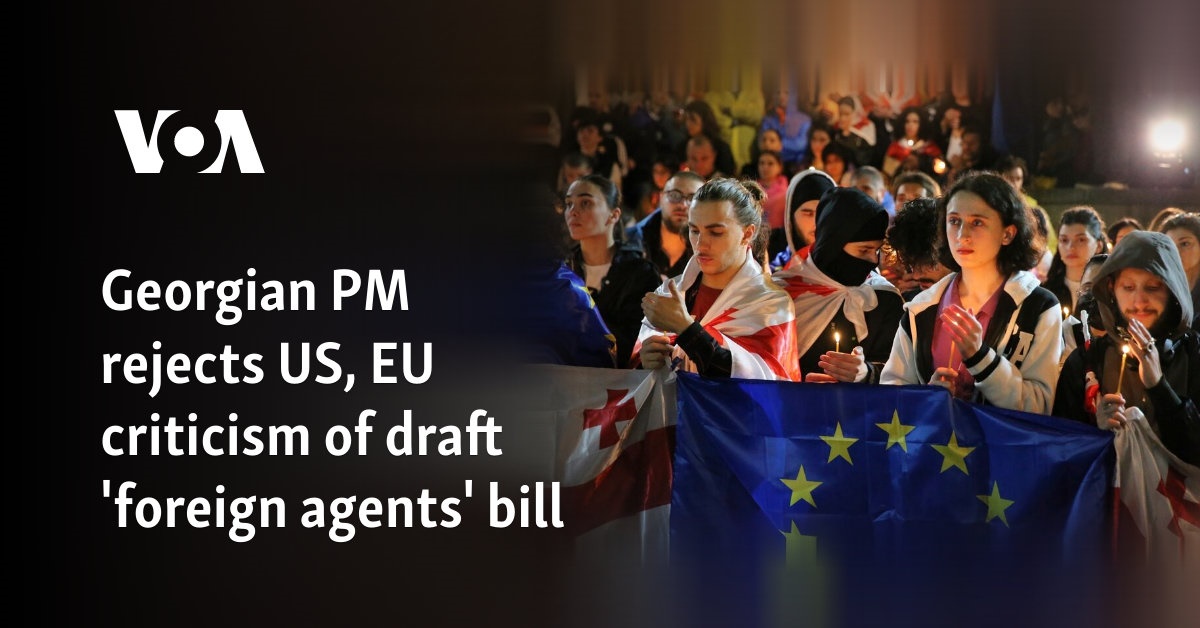 Georgian PM rejects US, EU criticism of draft 'foreign agents' bill