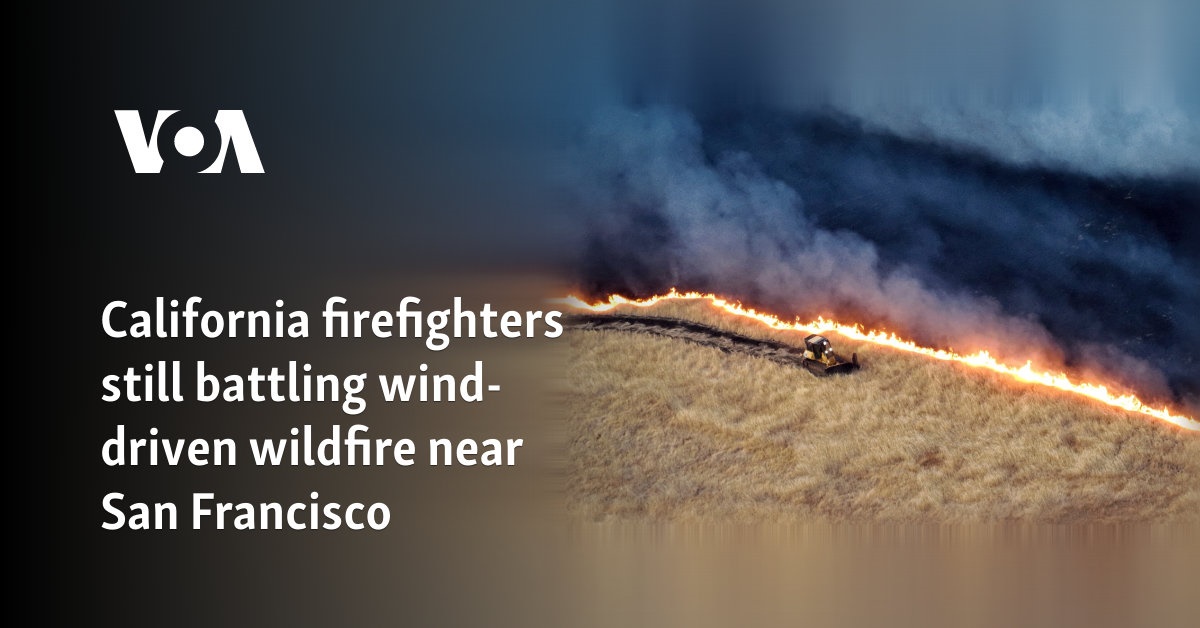 California firefighters still battling wind-driven wildfire near San Francisco