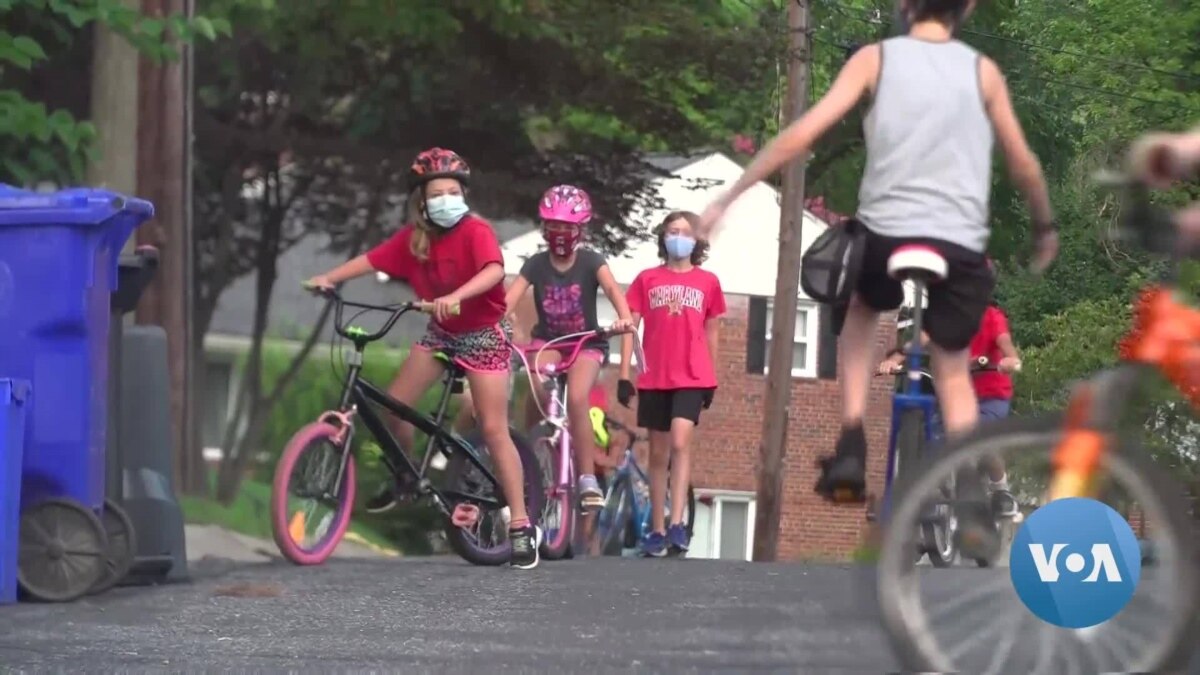 US Neighborhood Kids Take Up Biking During Pandemic