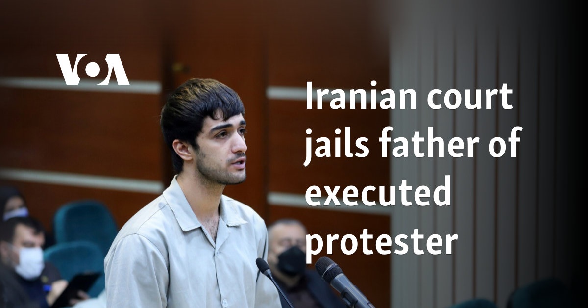 Iranian court jails father of executed protester