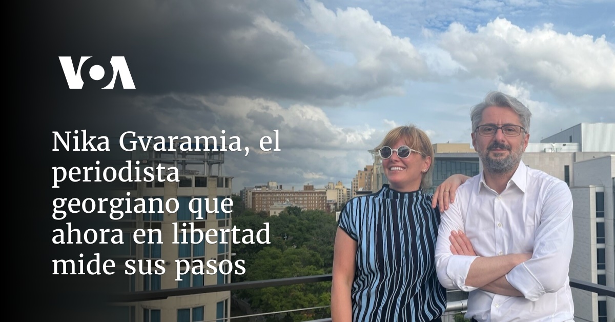 Nika Gvaramia, el periodista georgiano que ahora en libertad mide sus pasos