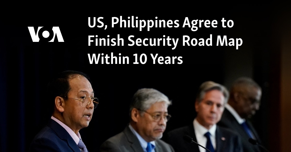 US, Philippines Agree to Finish Security Road Map Within 10 Years