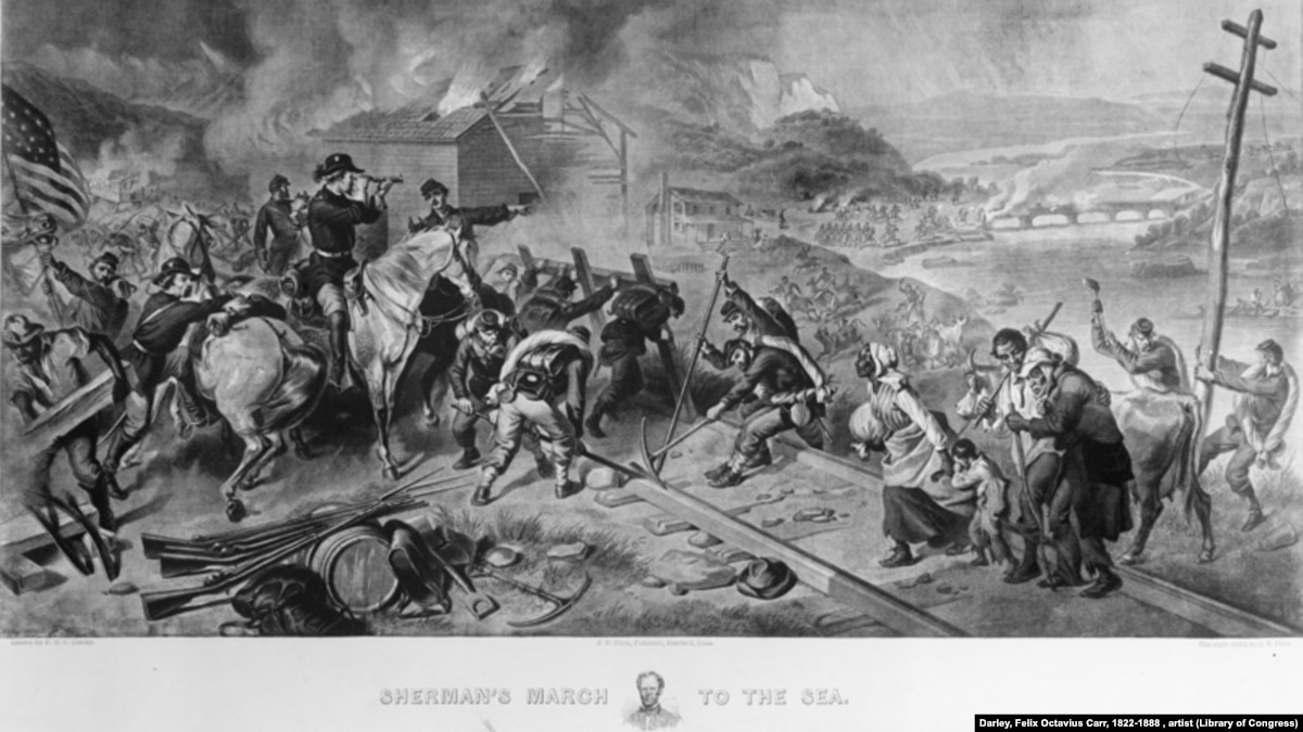 Sherman Burns Atlanta in March to the Sea