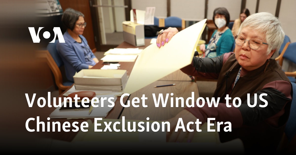 Volunteers Get Window to US Chinese Exclusion Act Era