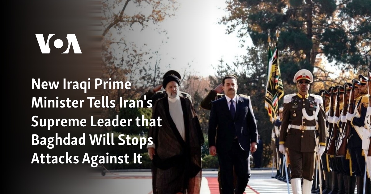 New Iraqi Prime Minister Tells Iran's Supreme Leader that Baghdad Will ...