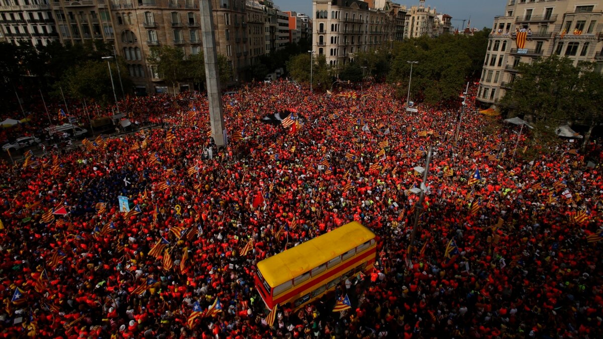 A Million Rally in Barcelona for Catalonia's Independence