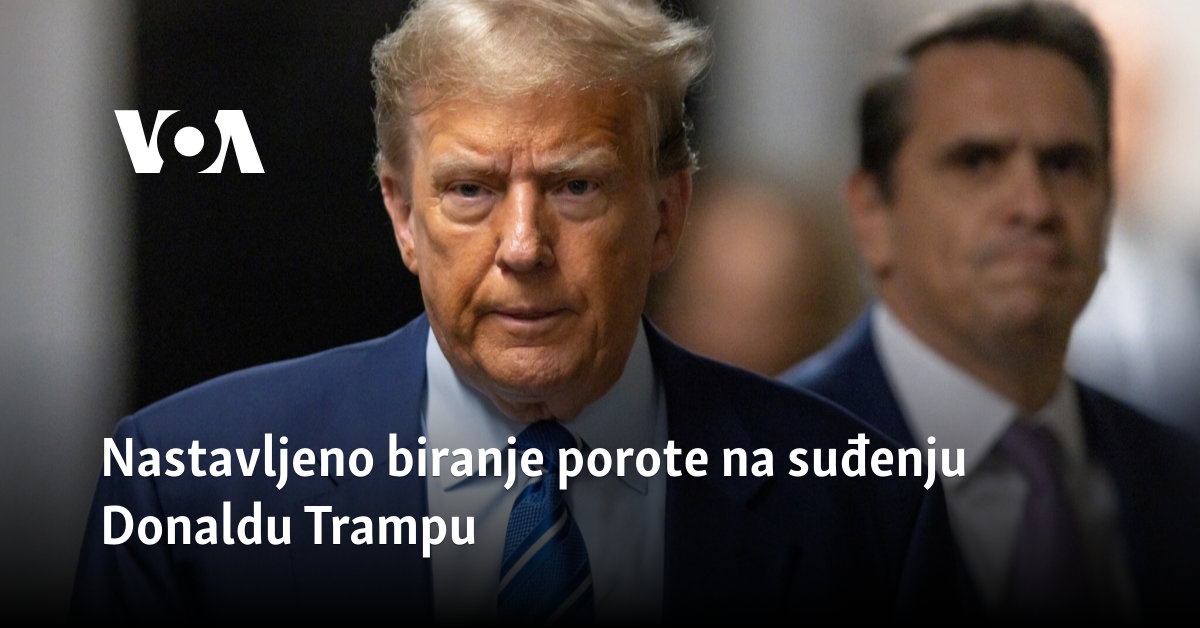 Izabrano sedam porotnika na suđenju Donaldu Trampu