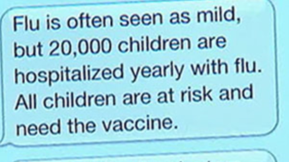 Text Messaging Reminders for Flu Vaccinations Get Results
