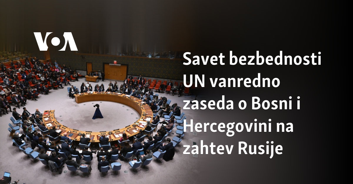 Savet bezbednosti UN vanredno zaseda o Bosni i Hercegovini na zahtev Rusije