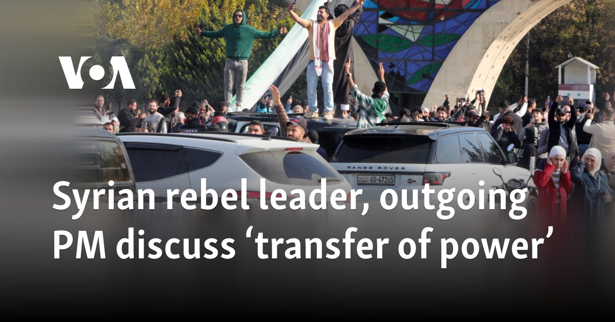 Syrian rebel leader, outgoing PM discuss ‘transfer of power’