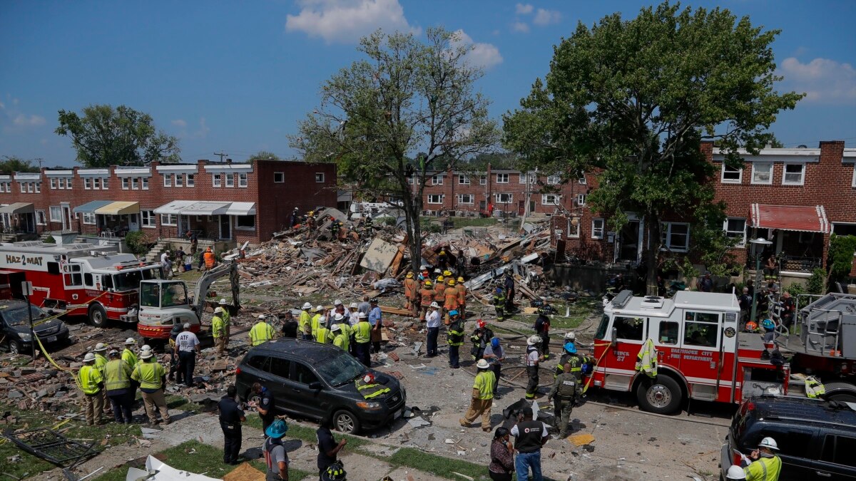 Baltimore'da Doğalgaz Patlaması