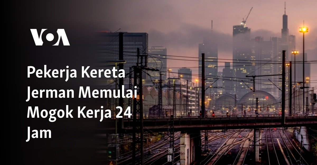 Pekerja Kereta Jerman Memulai Mogok Kerja 24 Jam