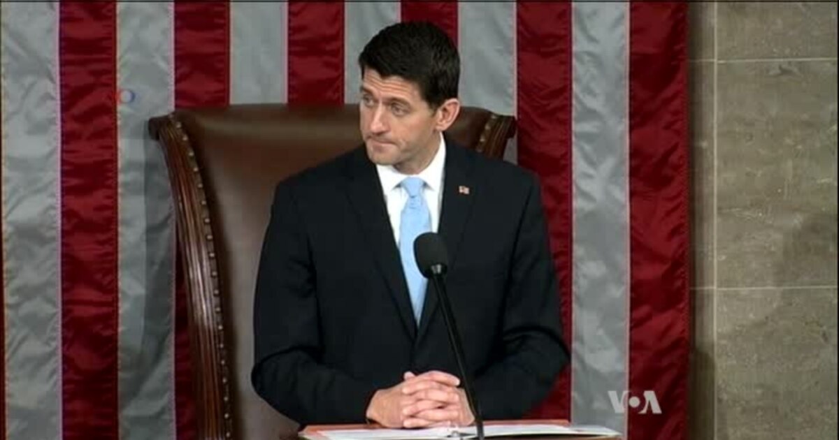 Republican Ryan Is Elected US House Speaker