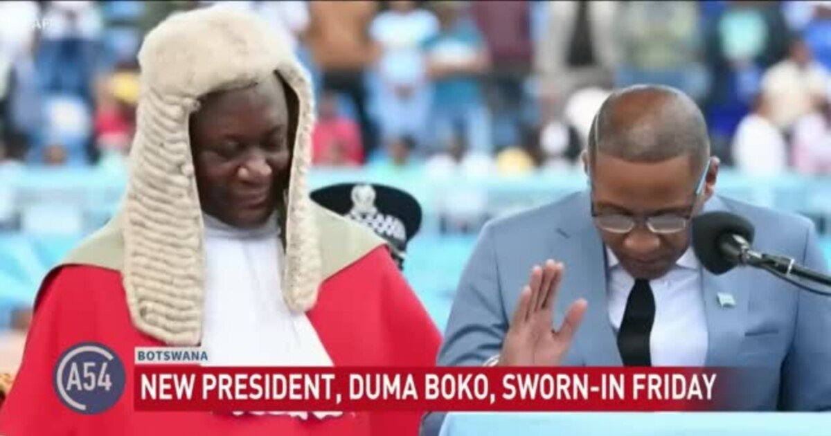Botswana inaugurates President Duma Boko