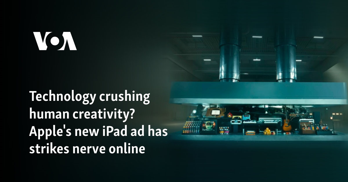 Technology crushing human creativity? Apple's new iPad ad strikes nerve ...