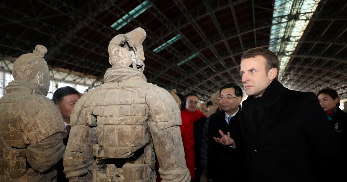 法国总统马克龙访华：国事商事文化事（21图）